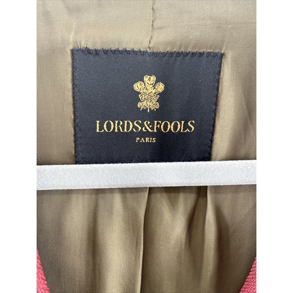 Suits & Blazers | Lords Fools Paris Blazer Jacket Mens Size 5 Maroon ...